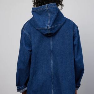 B SIDES | Jackets & Coats | Nwot B Sides Denim Hooded Travel Jacket In ...